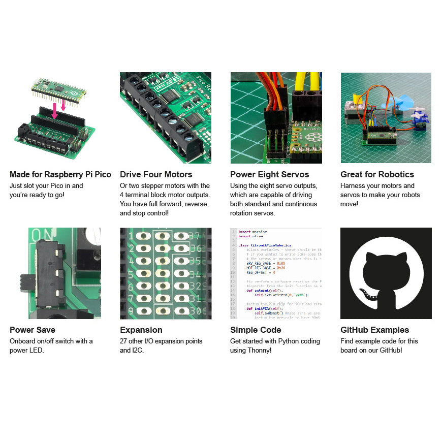 Kitronik Robotics Board for Raspberry Pi Pico