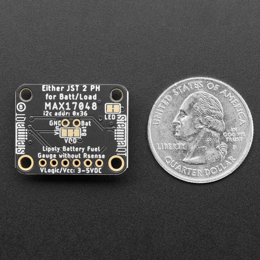 Adafruit MAX17048 LiPoly / LiIon Fuel Gauge and Battery Monitor