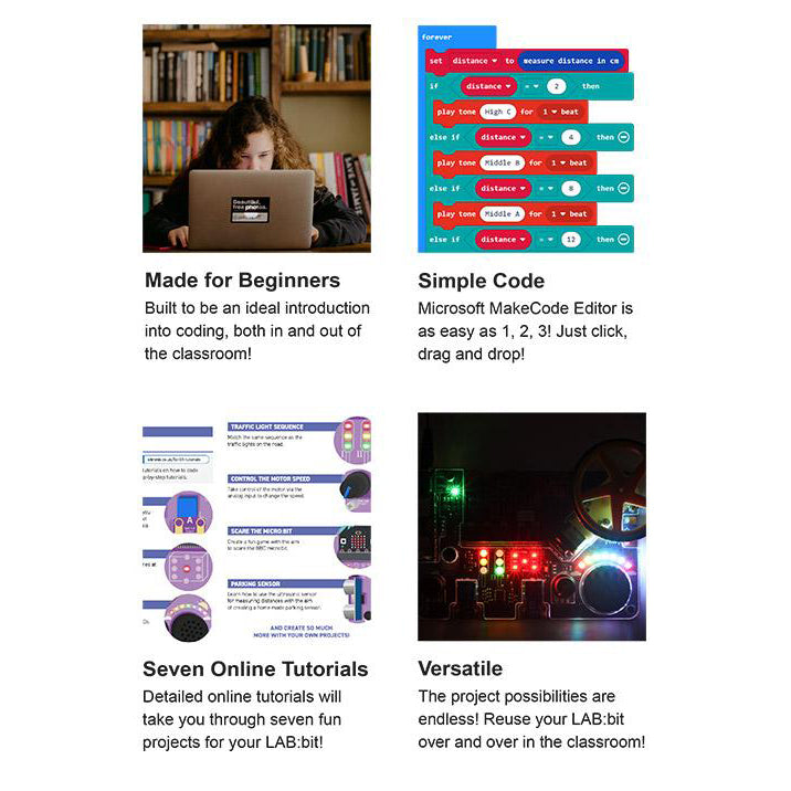 Kitronik LAB:bit educational platform for BBC micro:bit