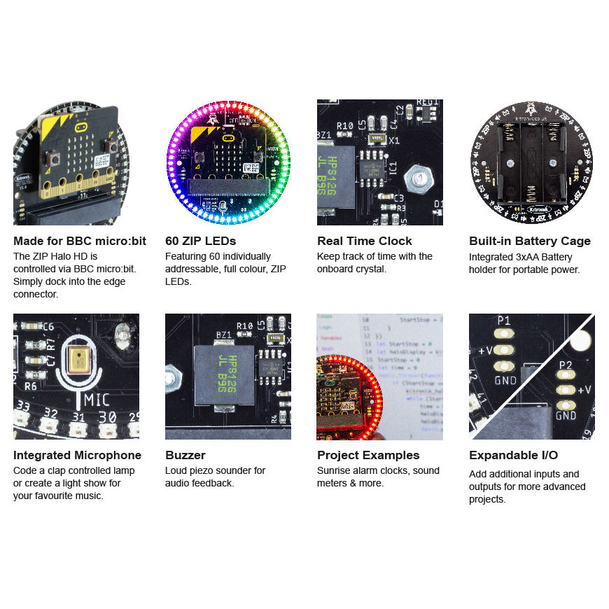 Kitronik ZIP Halo HD for micro:bit
