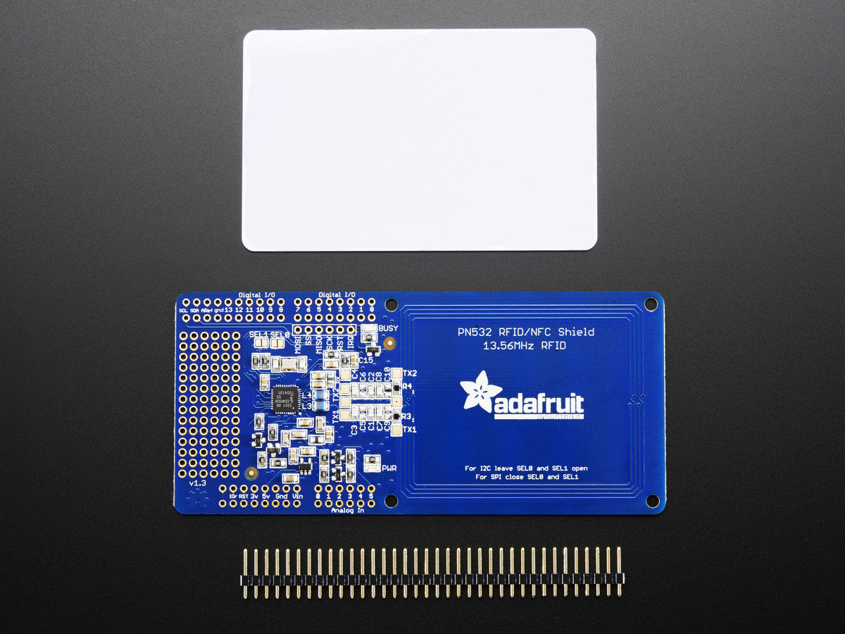 Adafruit PN532 NFC/RFID Controller Shield for Arduino + Extras