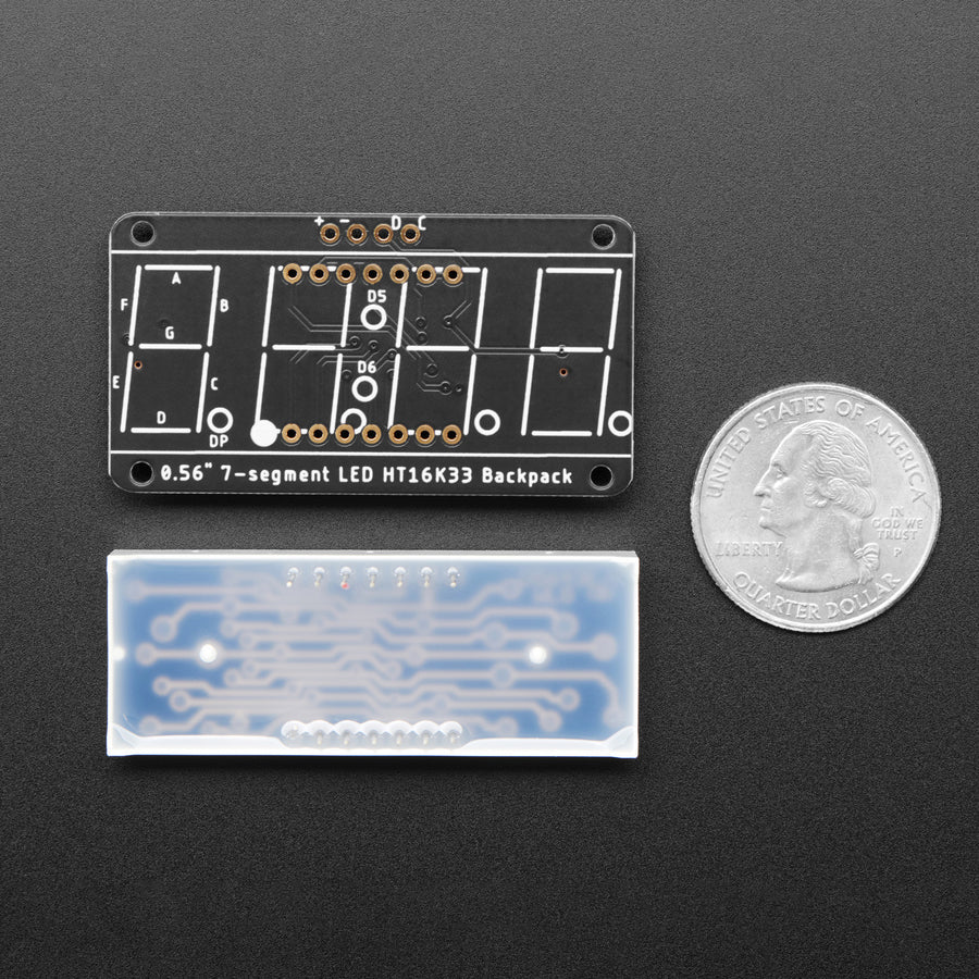 Adafruit 0.56" 4-Digit 7-Segment Display with I2C Backpack - STEMMA QT ...