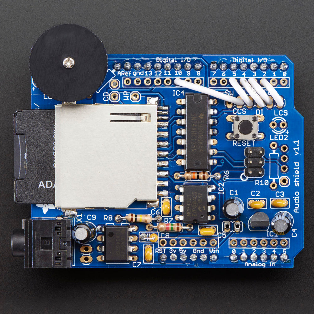 Adafruit Wave Shield for Arduino Kit - v1.1