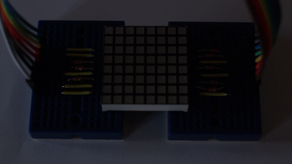 1.2" 8x8 square LED matrix