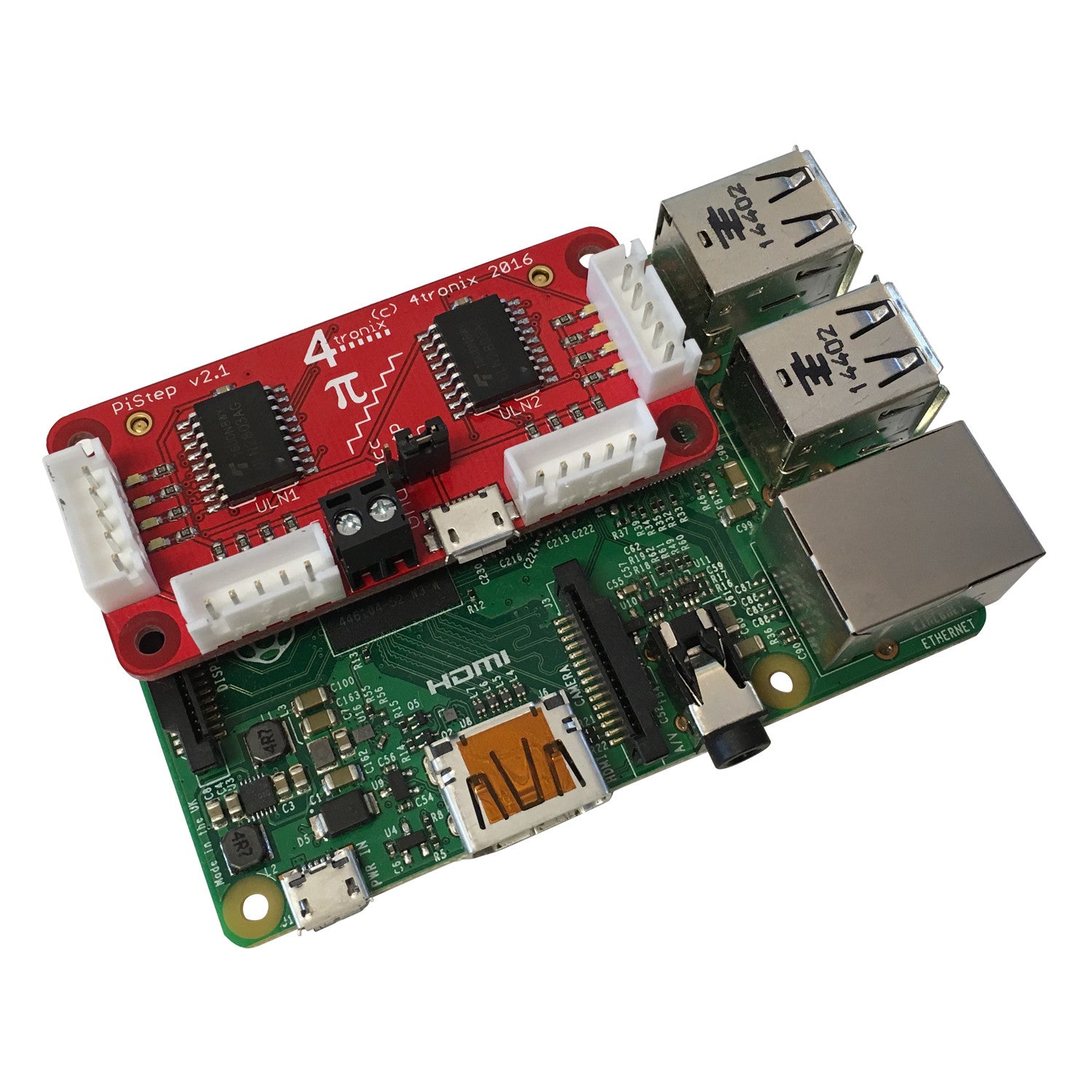 PiStep2 Quad Stepper Motor Control Board for Raspberry Pi