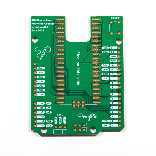 Raspberry Pi Pico to Uno FlexyPin Adapter