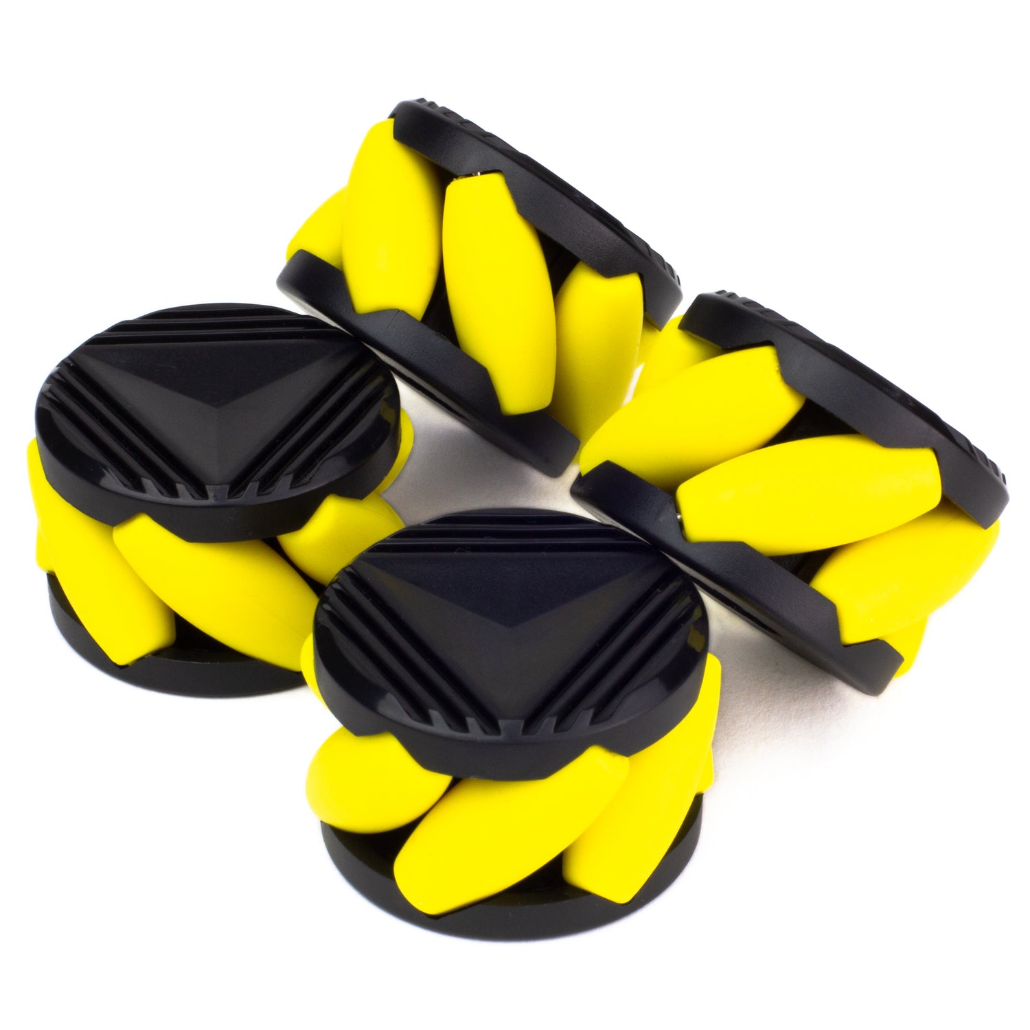Mecanum Wheels (pack of 4) - Yellow