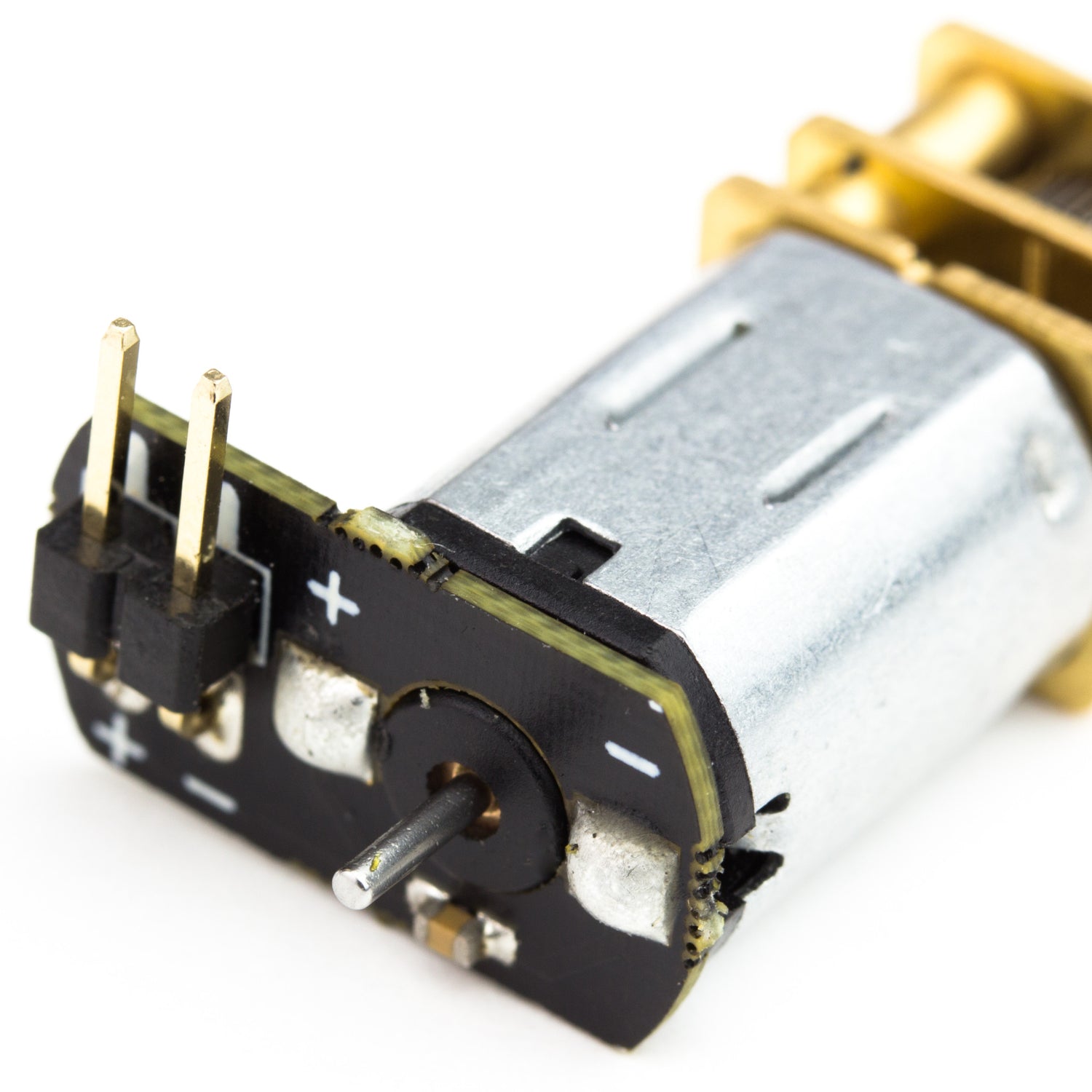 Micro Metal Gearmotor with Push Header Shim