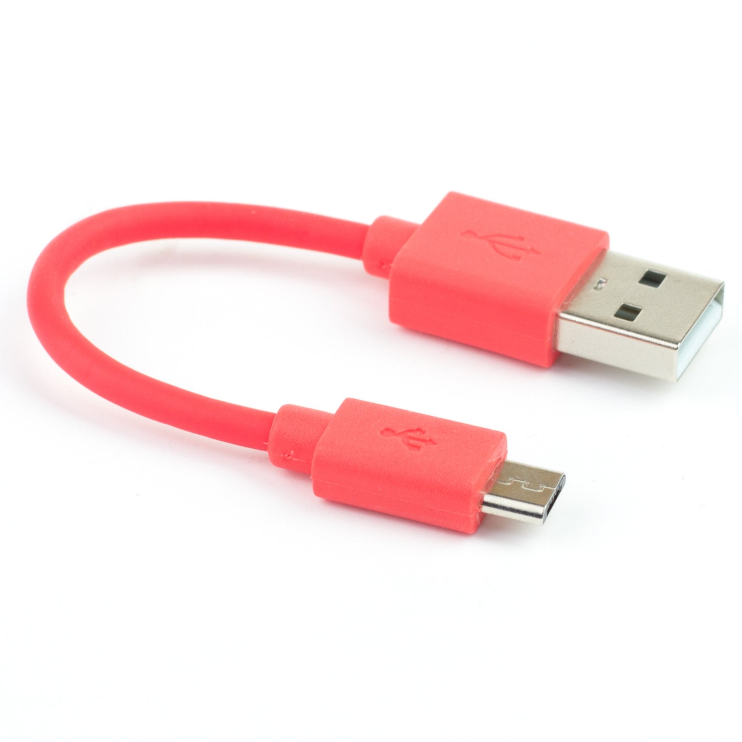 USB A to microB cable - Red