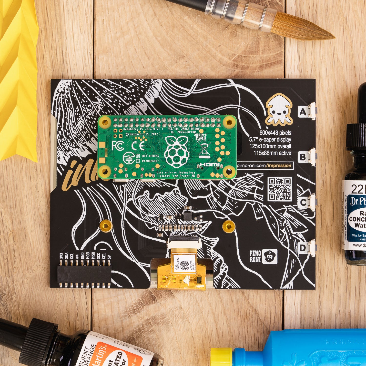 Inky Impression 5.7" (7 colour ePaper/eInk HAT)