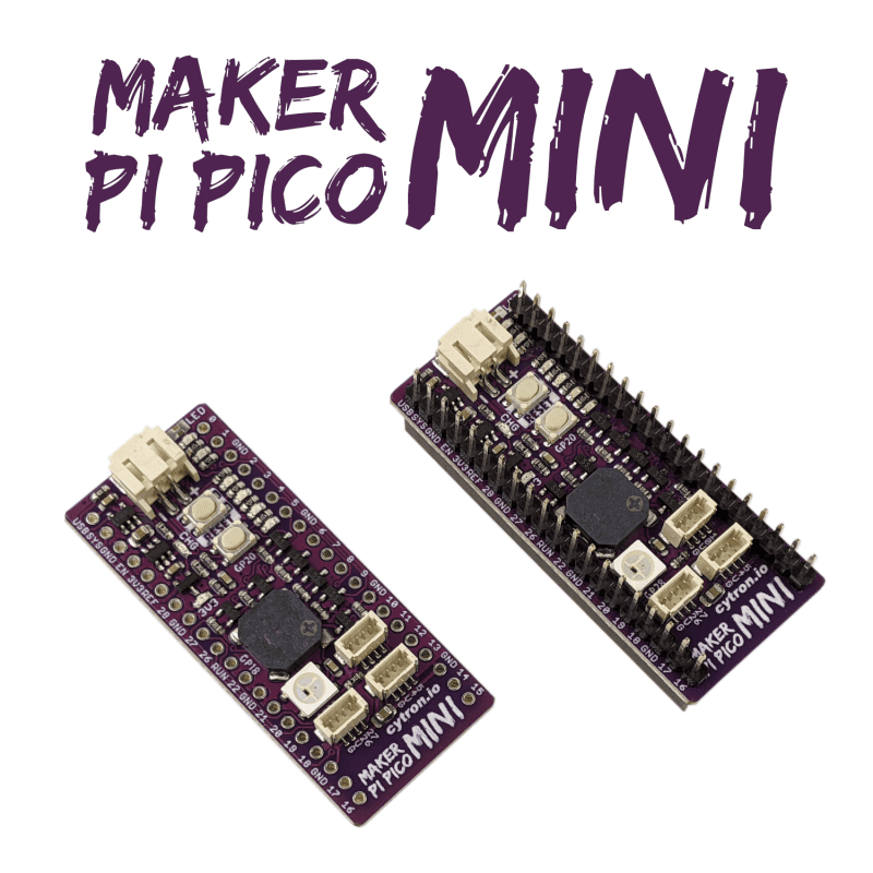 Maker Pi Pico Mini - Pre-Soldered Raspberry Pi Pico W
