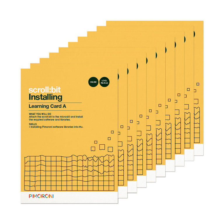 scroll:bit MicroPython Learning Cards