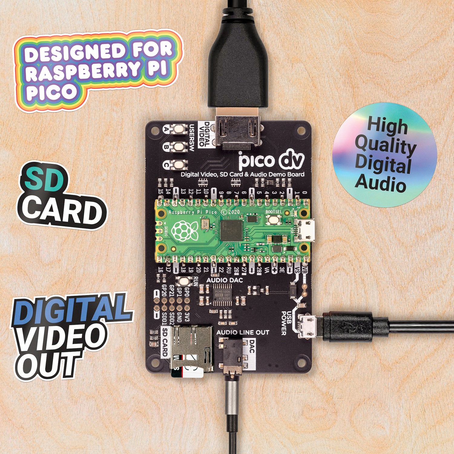 Pimoroni Pico DV Demo Base
