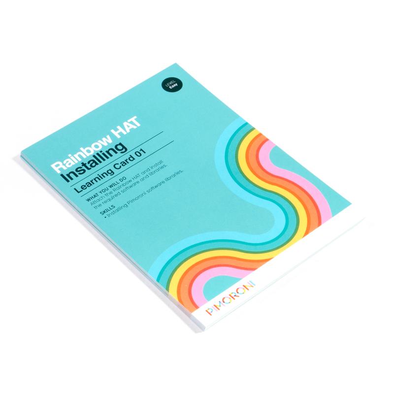 Rainbow HAT Learning Cards