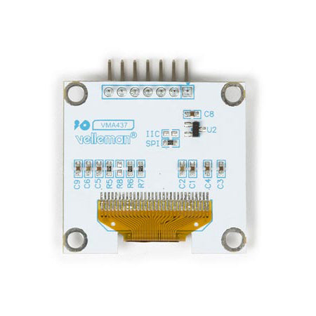 1.3 inch OLED Screen For Arduino® (SH1106 Driver, SPI)
